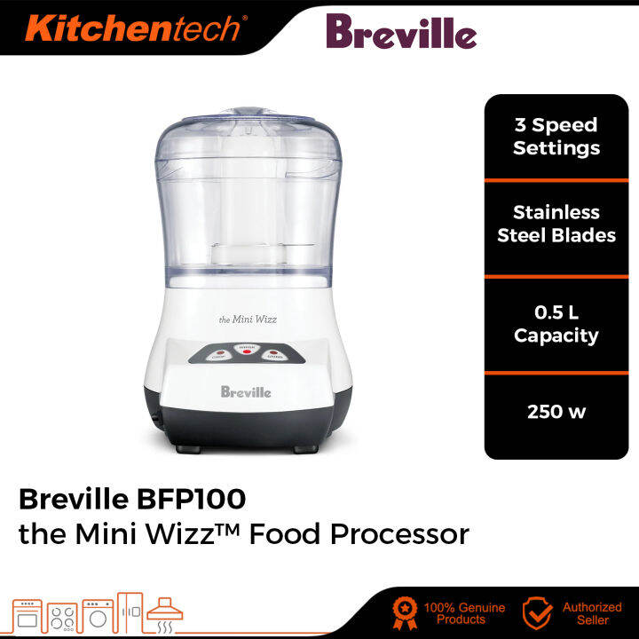 Breville BFP100 the Mini Wizz™ Food Processor 250Watt 3 Speeds 0.5L ...