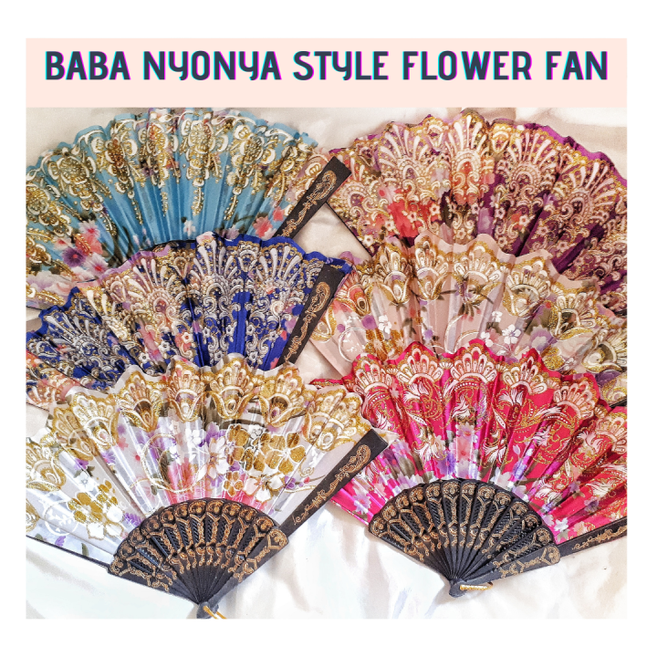 [ Ready Stock] Baba Nyonya Style Weeding Dancing Flower Hand / Hold Held Fan | Kipas Tangan ...