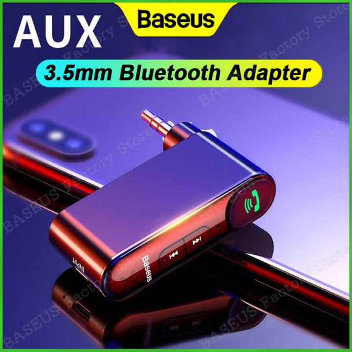 Baseus Car Aux Bluetooth Adapter 3.5mm Jack Audio Bluetooth 5.0 Car Kit ...