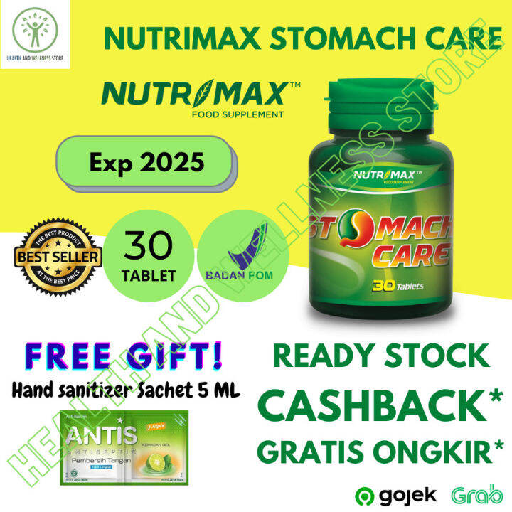 NUTRIMAX STOMACH CARE 30 TABLET MAAG ASAM LAMBUNG VITAMIN OBAT | Lazada ...