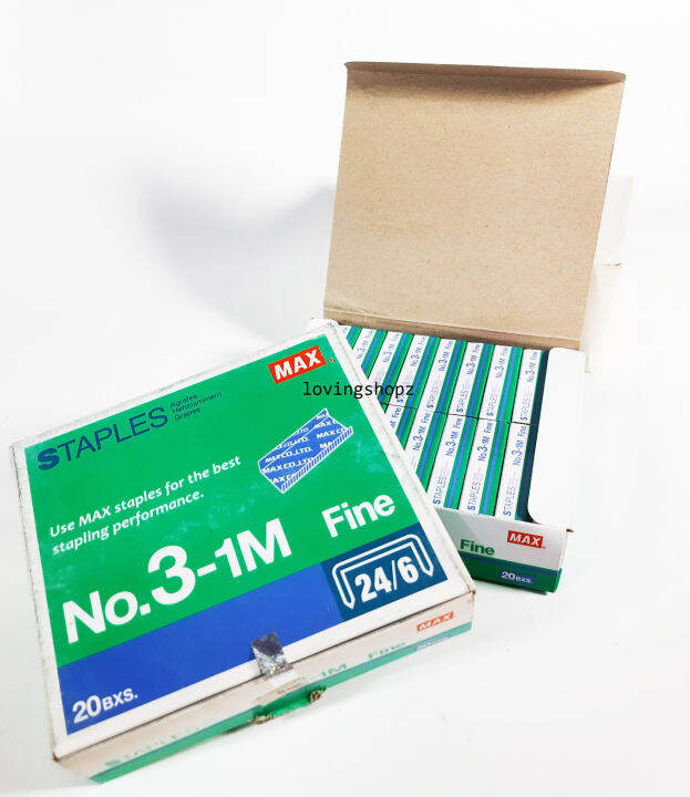 Isi Staples Max No.3-1M, Isi Steples/Stapler/ Stepler/Jepretan Merk Max ...