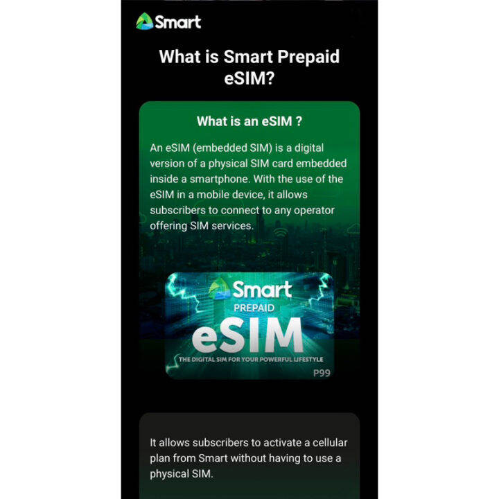 ESIM - Smart Prepaid & Call card Load | Lazada PH