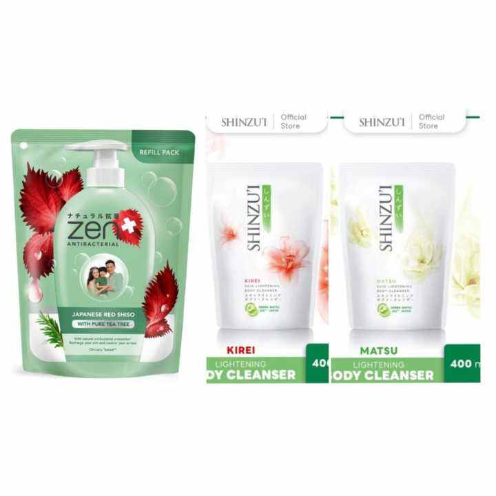 Shinzui Body Wash Refill 400 ml / Zen Body Wash Refill 400 ml / Sabun ...