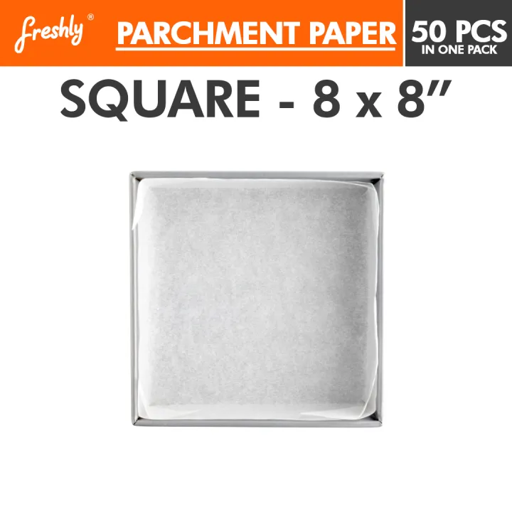 Greaseproof Parchment Paper - Square - 8 x 8 inches - 50 pcs/sheet per ...