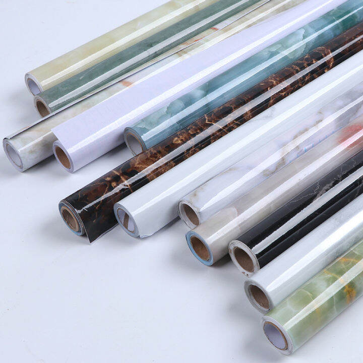 60cm*5m Modern Living Room Kitchen Desktop Waterproof Marble Wallpaper Vinyl Self-Adhesive ...