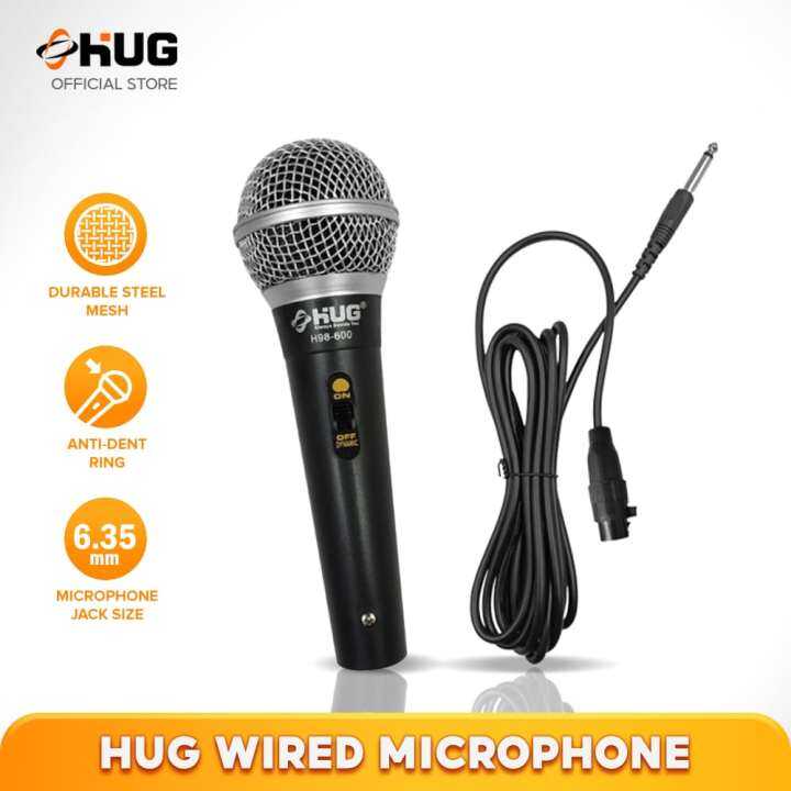 HUG H98-600 Professional Dynamic Handheld Wired Microphone | Lazada PH