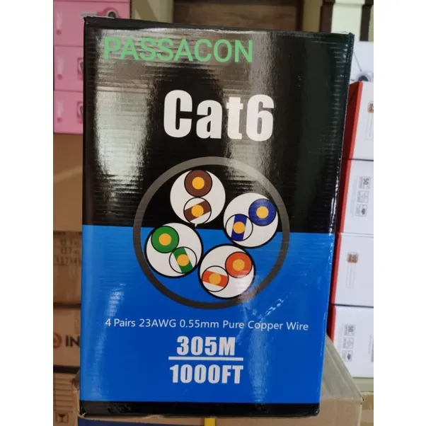 durable 10m to 50m COMLINK CAT6 UTP CABLE, INDOOR PURE Copper (LAN CABLE) Blue | Lazada PH