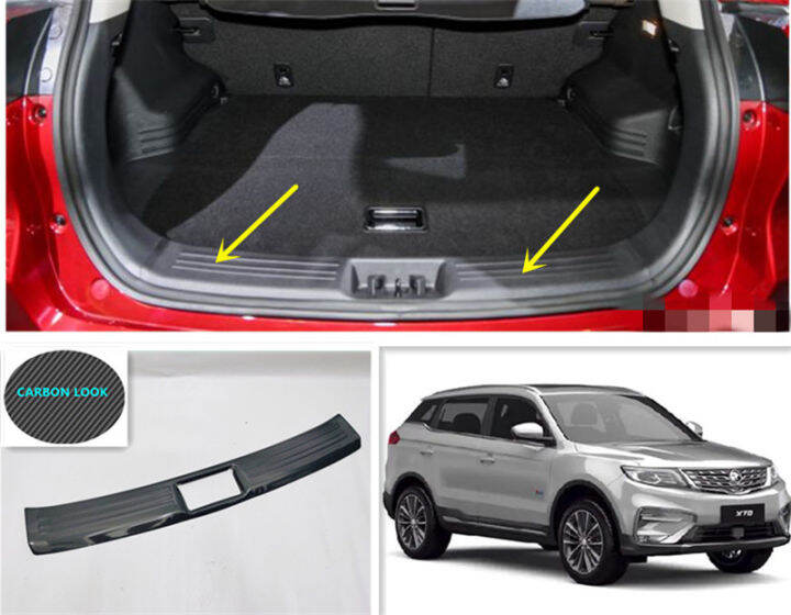 PROTON X70 INNER Rear Bumper Guard Trunk Protector Stainless Steel ...