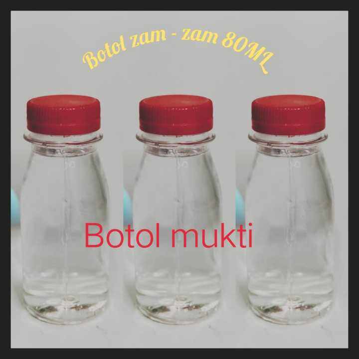 Botol Zam Zam 80 mil 1 bal isi [ 96 pcs ] Botol Minuman Kosong Botol Sn ...
