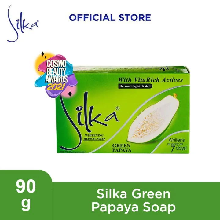 Silka Green Papaya Whitening Soap 90g | Lazada PH