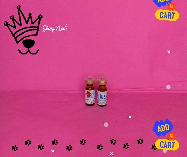 (ORIGINAL)DETICK PLUS ANTI TICK AND FLEA 1CC for Dogs and Cats (10Kg or ...