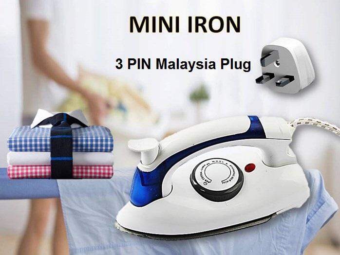 Folding Portable Iron with 3 PIN Malaysia Plug Free FILL UP CUP Mini ...