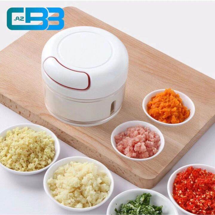 CBB.AZ COD Mini Food Chopper Hand Pull Garlic Grinder Onion Ginger ...
