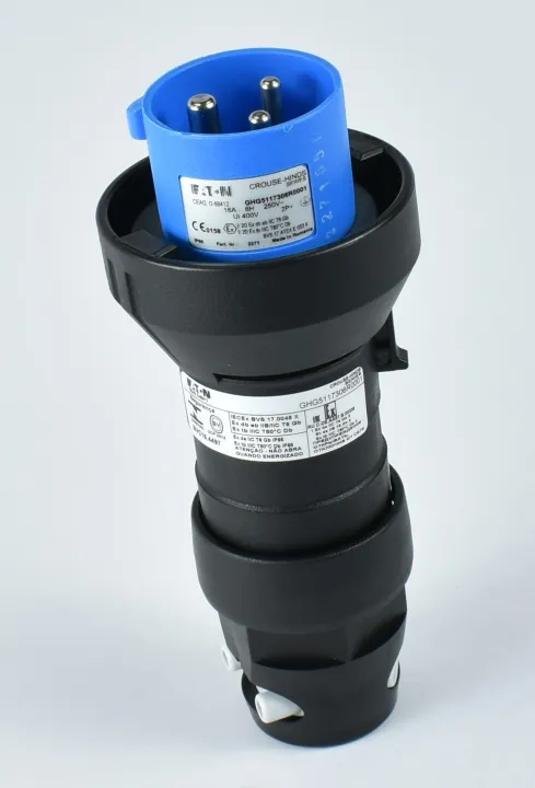 (AMPMECH) CEAG/CROUSE-HINDS/ EATON IEC EX-PLUG/ EX-COUPLER, 16A-3P-240V ...