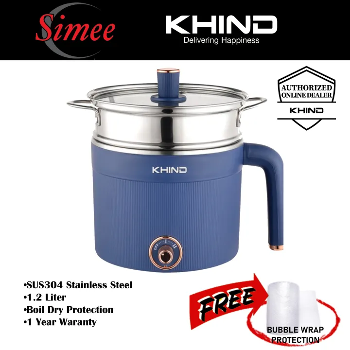 Khind Multi Cooker 1.2L 600W MC121 (Egg Steamer,Steaming,Cooking Noodle ...