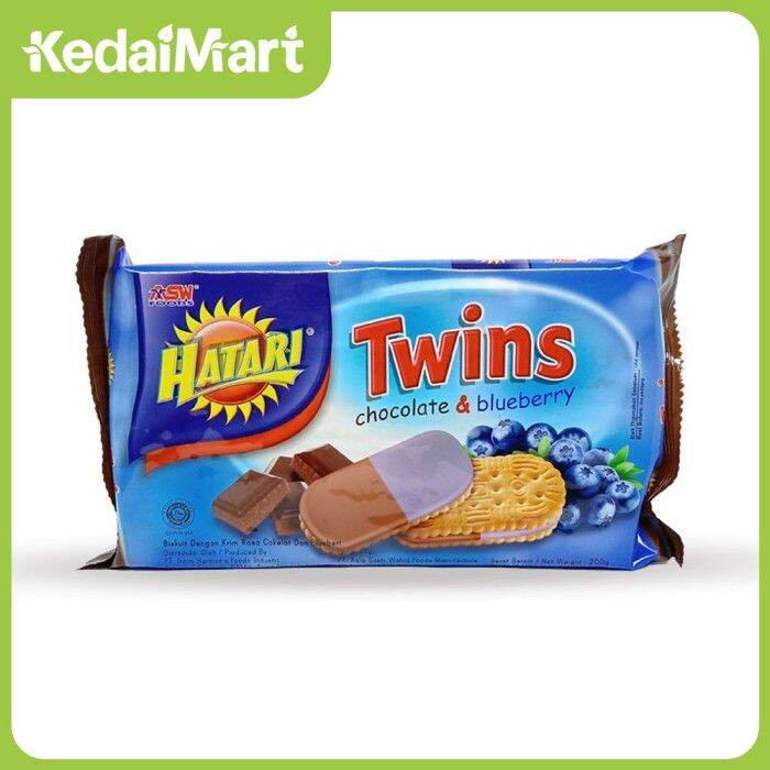 Hatari Twins Chocolate Blueberry Biscuits 210 Gram | Lazada Indonesia