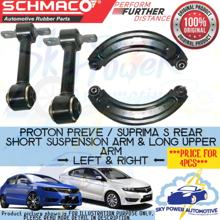 PROTON PREVE / SUPRIMA S SCHMACO (SHORT SUSPENSION ARM) & (LONG UPPER ...
