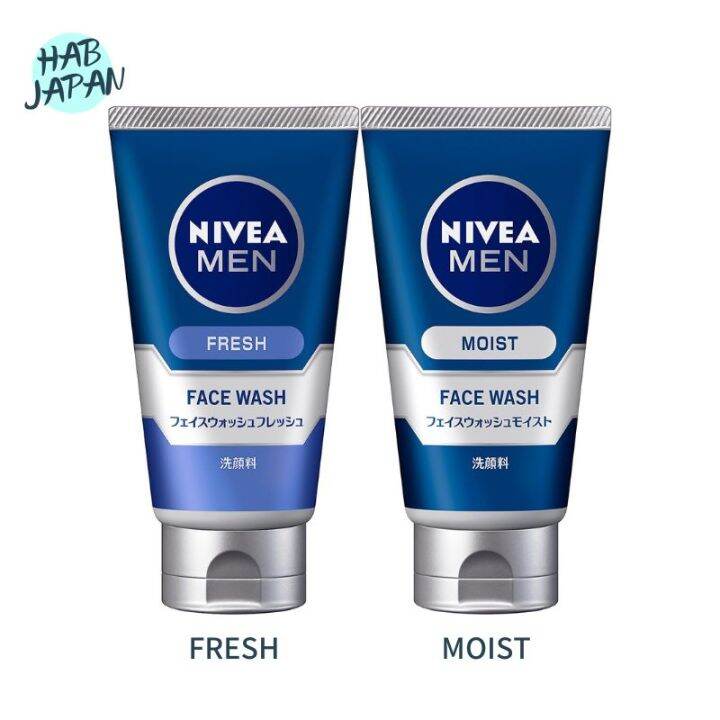 NIVEA FOR MAN Face Wash Fresh 100g, Face Wash Moist 100g, Ship directly ...