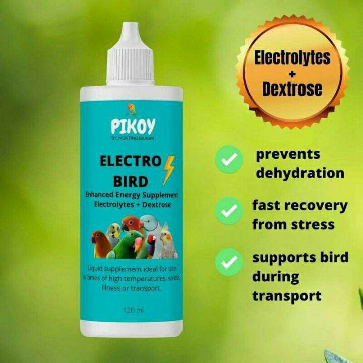 Pikoy Electro Bird Electrolyte Dextrose 120ml | Lazada PH