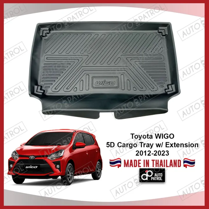 Toyota Wigo 2012-2023 5D Rear Trunk Tray or Cargo Tray With Extension ...