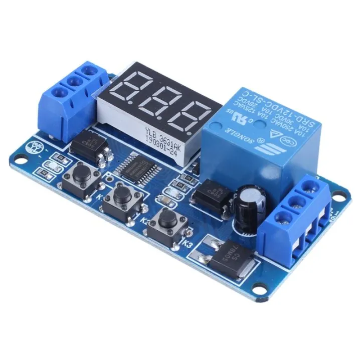 Automation Dc 12v Led Display Digital Delay Timer Control Switch Relay Module Th