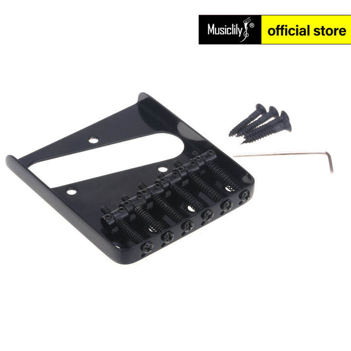 Musiclily Pro 54mm Telecaster Bridge Vintage 6 Barrel Saddles for Tele ...