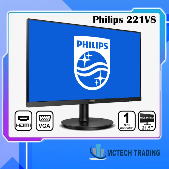 Philips 221v8 Va Panel 1920 X 1080 Full Hd Flicker Free Lowblue Mode