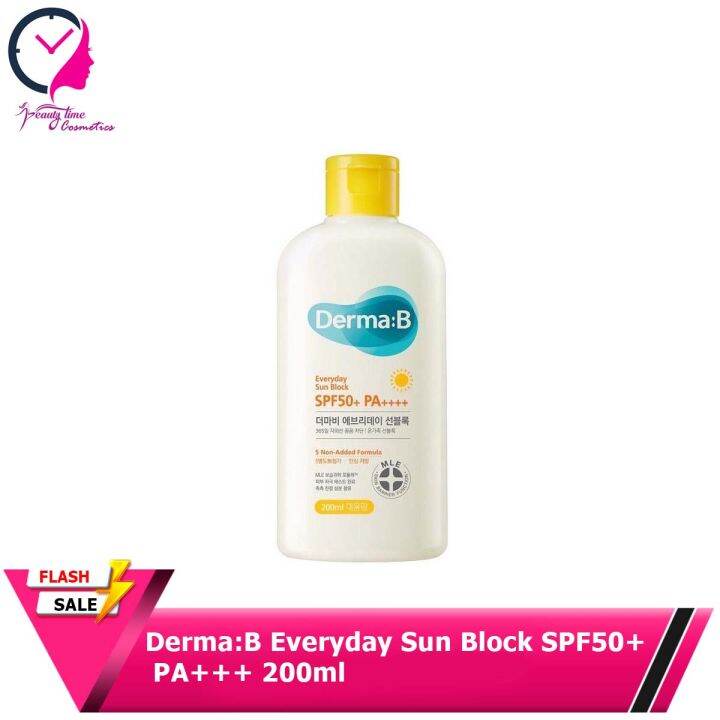 Derma:B Everyday Sun Block SPF50+ PA+++ 200ml | Lazada.co.th