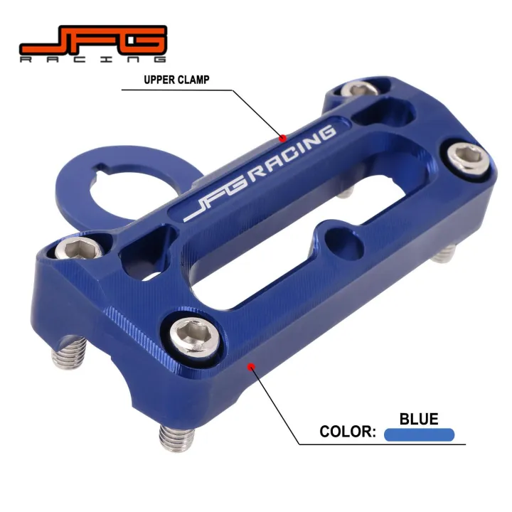 JFG RACING ATV Handle bar Riser Mount Upper Clamp Risers For Yamaha ...