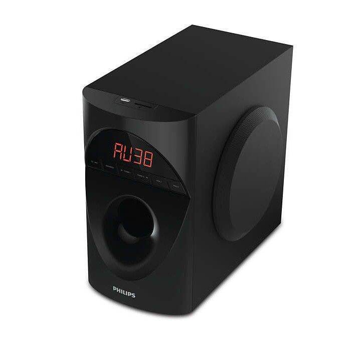 Philips Audio Multimedia Home Theater Speaker System 9000W PMPO w/ USB ...