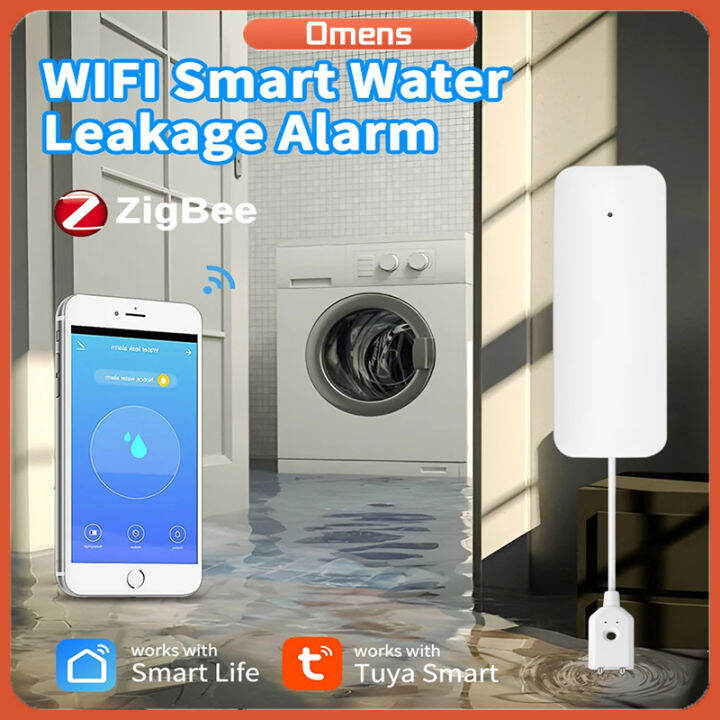 Water Overflow Sensor Water Leakage Detection Alarm Zigbee Tuya APP ...