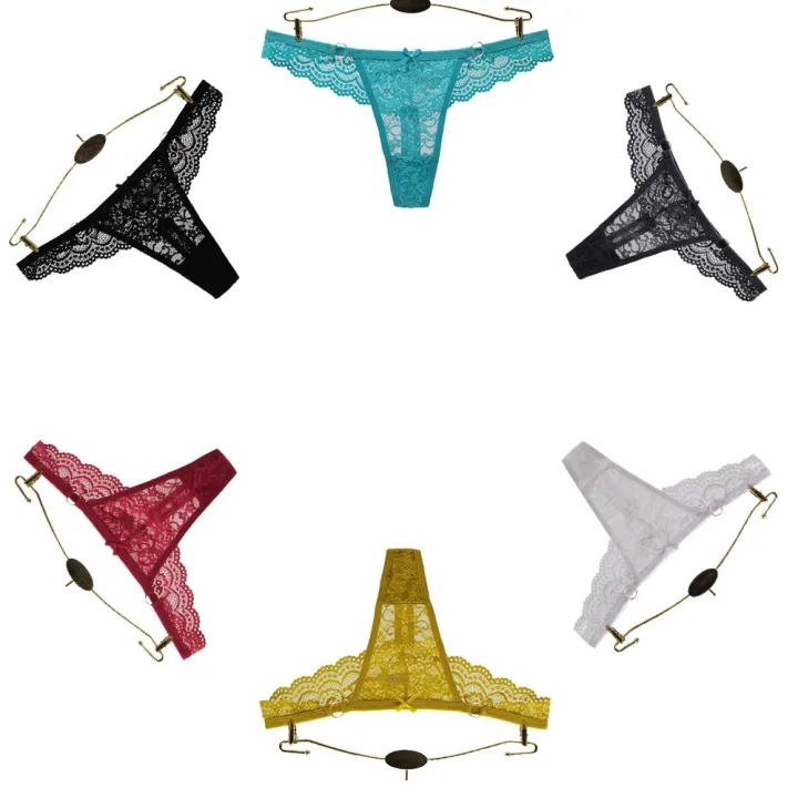 12pcs Lot Lace Panties Thong Sexy Women Underwear Low Waist G String