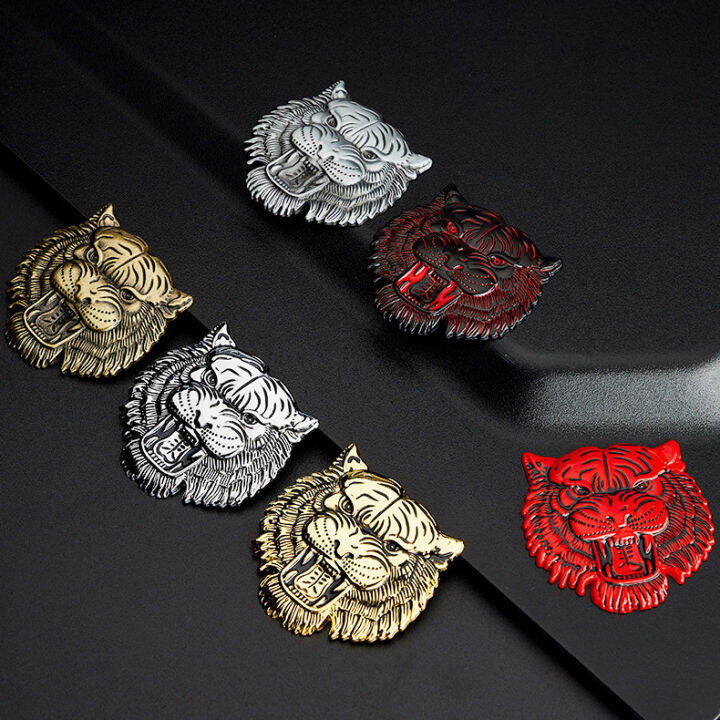 3D Metal Sticker Tiger Emblems Car Sticker Badge Decals Accessories ...