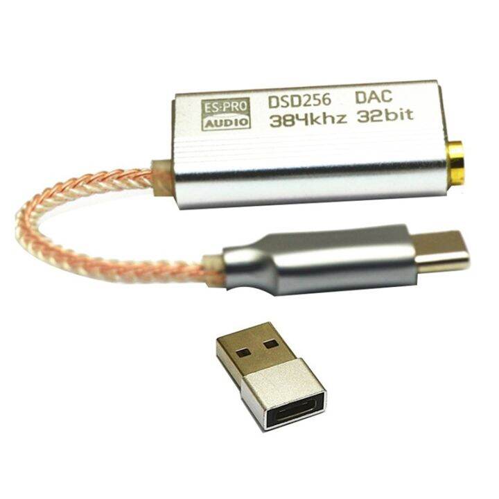 DAC ES9318 USB Type C Headphone Adapter HiFi Decoding AMP Adapter Sound ...