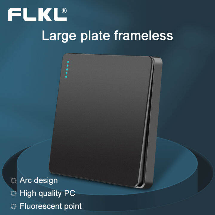 FLKL Wall Switch Socket Panel Plug Switch Ultra Rimless Socket and ...