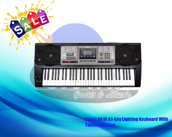 DAVIS D816 61-Key Lighting Keyboard With Touch Function | Lazada PH