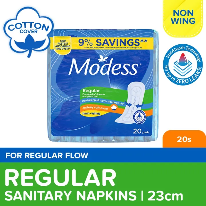 Modess Cottony Soft Non-Wing Sanitary Napkins 20s | Lazada PH