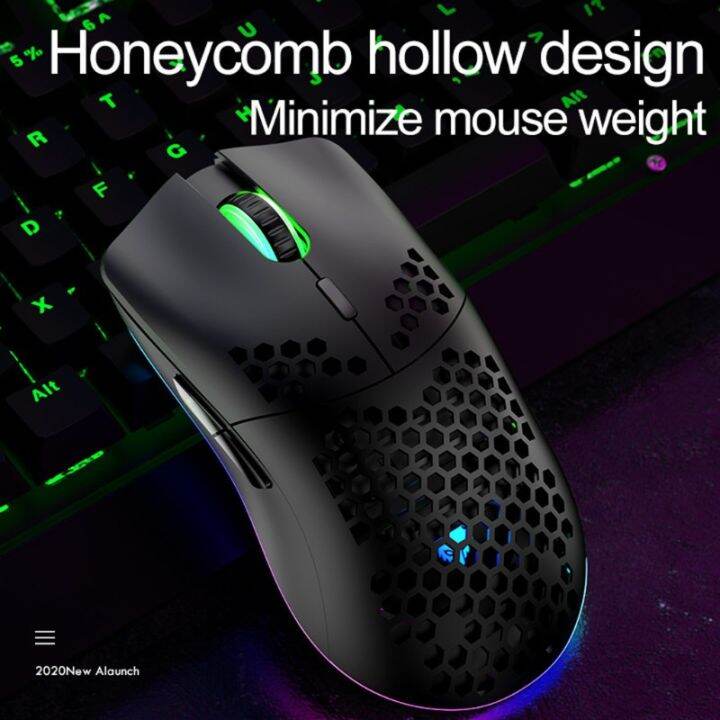 Psy XYH80 Hollow-out Honeycomb 2.4GHz Wireless Gaming Mouse 4 Gear 3200 ...