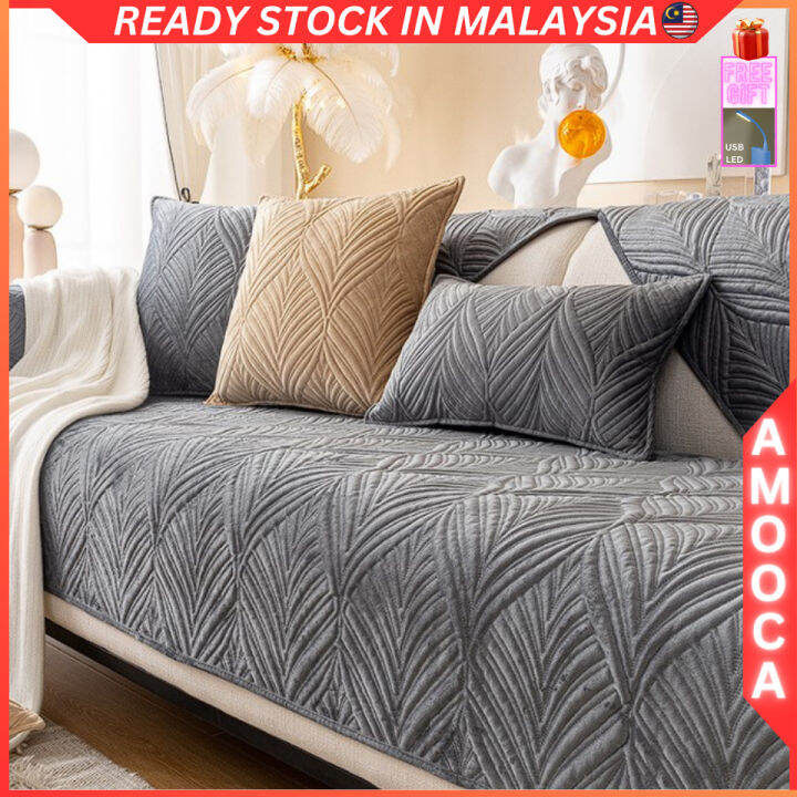 Nordic Thick Sofa Cover Waterproof Soft Towel 1 2 3 Seater L Shape ...