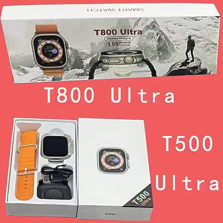 รุ่นใหม่ T800 T500 Ultra นาฬิกาอัจฉริยะที่มีสไตล์สปอร์ต watch8 หัวเฉียงเหนือ smart ด้วย NFC ...