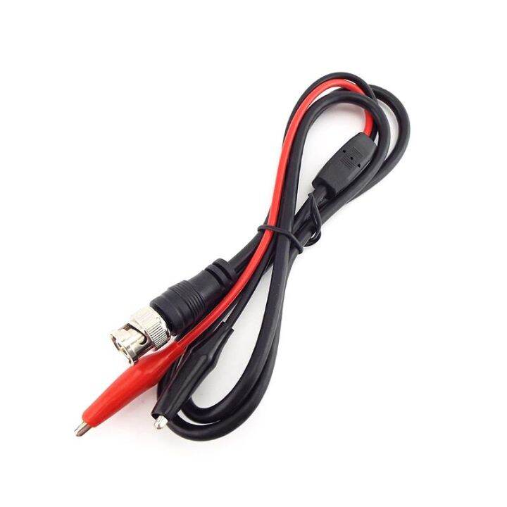 1meter BNC Male Plug connector cable to Dual Alligator Clip ...