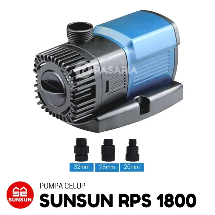 Pompa Celup kolam air ikan SUNSUN Submersible Pump RPS 1800 RPS1800 ...