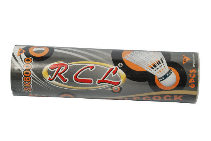 RCL SK8000 Synthetic (Nylon) Badminton Shuttlecock (1 Tube = 6 ...