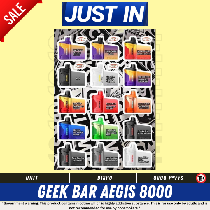 GEEK BAR AEGIS 8000 GEEKBAR FOR MEN | Lazada PH