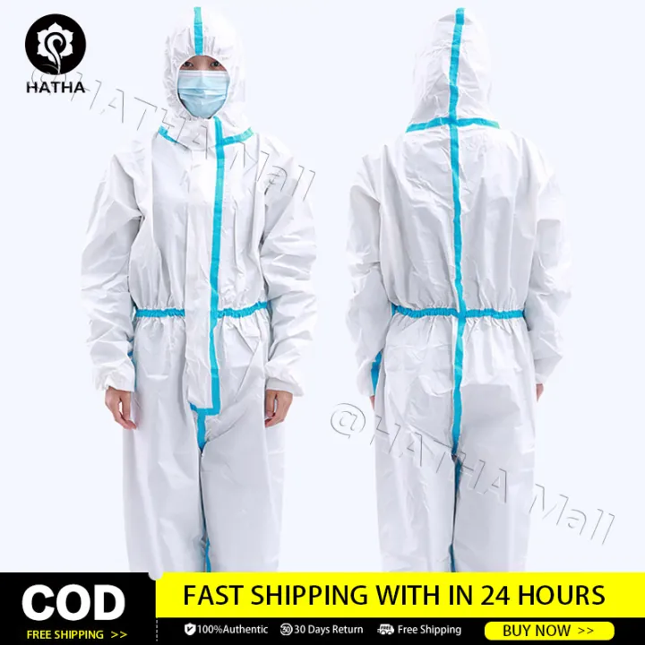 Hazmat Bunny Suit PPE Hazmat Bunny Suit Medical Isolation Clothing ...