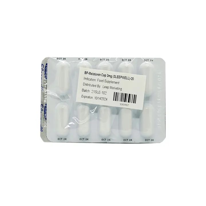 Sleepwell Melatonin 3mg Capsules (10 pcs/pack) | Lazada PH