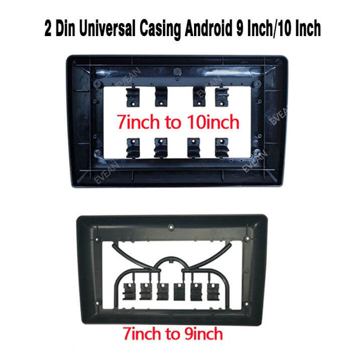 Universal 2 DIN Andorid Player Car Stereo Casing Frame 7 Inch To 9 Inch ...