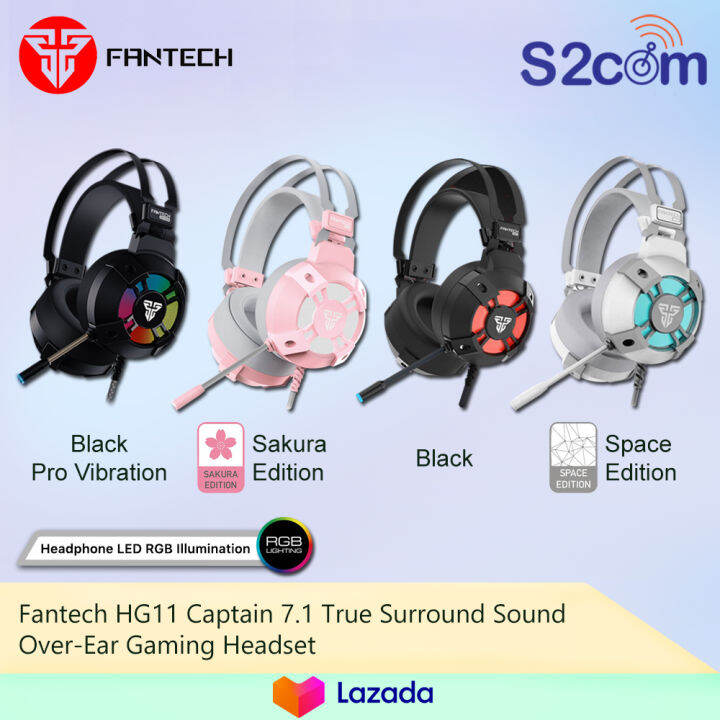Fantech HG11 Captain 7.1 True Surround Sound Over-Ear Gaming Headset ...
