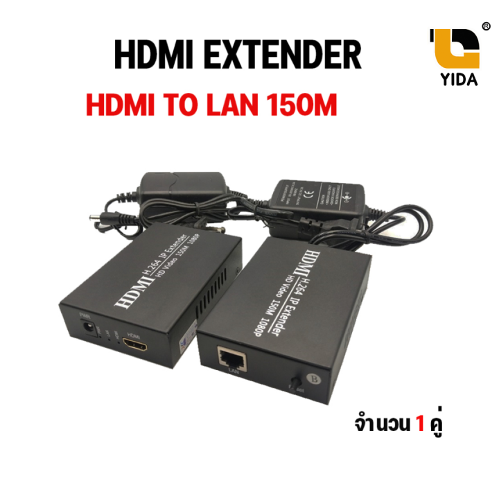 XLL HDMI To LAN แปลงสัญญาณ HDMI ส่งสัญญาณ ผ่านสายแลน ระยะ 150ม. HDMI ...