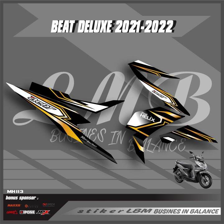 Striping Stiker Variasi BEAT NEW DELUXE 2020-2022 stiker beat deluxe ...